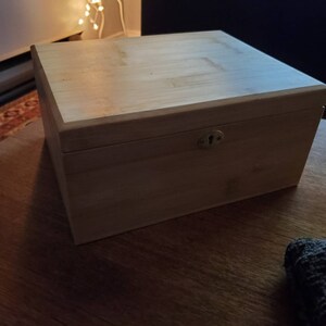 Stash Box Kit in Wood With Lock Personalized With Custom Laser - Etsy