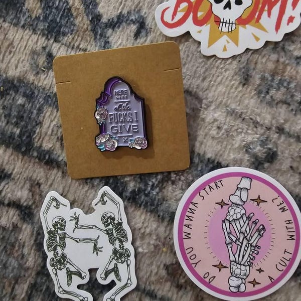 Enamel Pin, Funny Pin, Dark Humor, Feisty, Attitude, Vibe, Savage ...