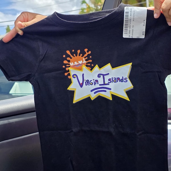 Virgin Islands Madras Flag T-shirt: USVI Souvenir Tee - Etsy