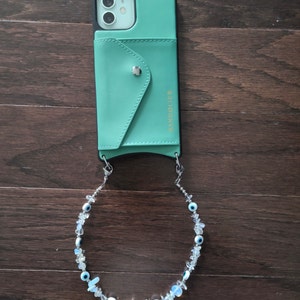 Obsidian Healing Crystals Phone Strap Gemstone Phone Charm | Etsy