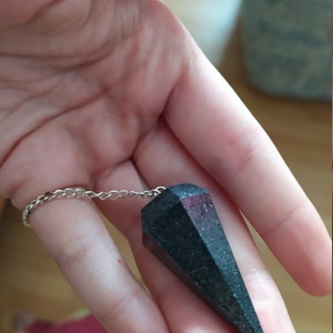 Hematite Faceted Cone Pendulum Healing Dowsing Crystal | Etsy