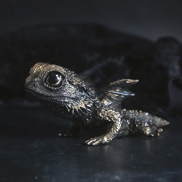 Cute Axolotl Figurine, Baby Lizard, Cute Reptile Figurine, Baby Axolotl ...