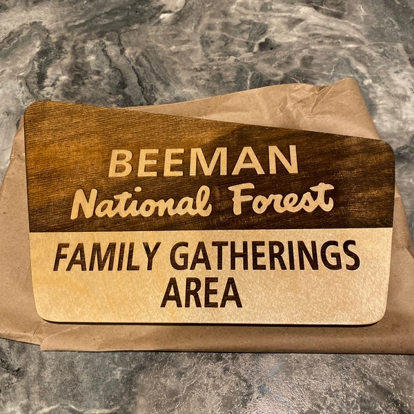 Custom Wooden National Park Sign Ornaments National Forest Wilderness ...