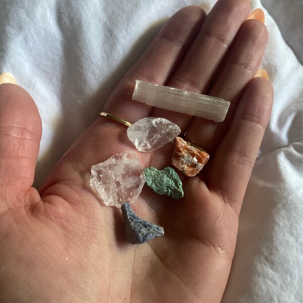 TINY Raw Crystal Set, Powerful Crystal Set, Genuine Crystals - Etsy