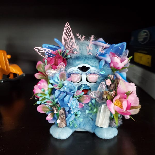 Glitter Vinyl Sticker | Furby-inspired Oddbody | Custom OOAK Design ...
