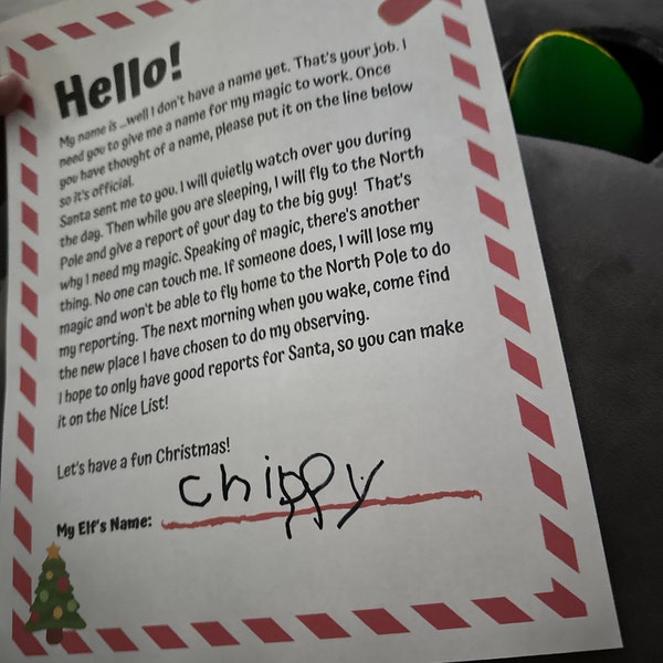 We're Back Elf Note, Christmas Elf, Christmas Elves Back - Etsy