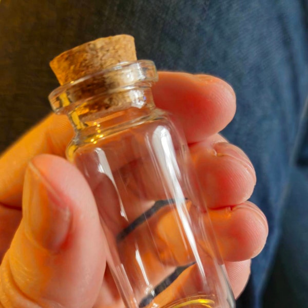 Glass Bottles With Corks, 5, 10, 15, or 20 Ml Clear Empty Jars With Cork Stopper Lids, Vials for ...