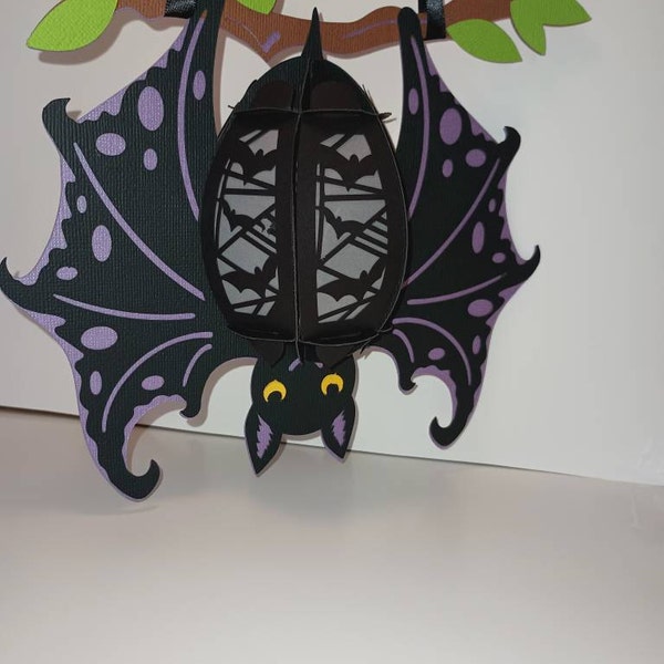 Set 3 Bat Lantern PDF, SVG, Studio Templates - Bat Paper Lantern for ...