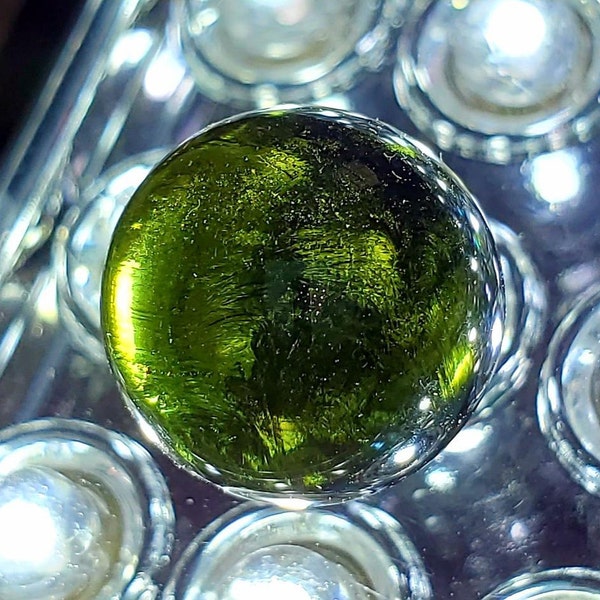 Moldavite Sphere - 1.36g - Etsy