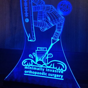 Spider-man LED Edge Lit Acrylic Illusion Lamp With Multi-color Light ...
