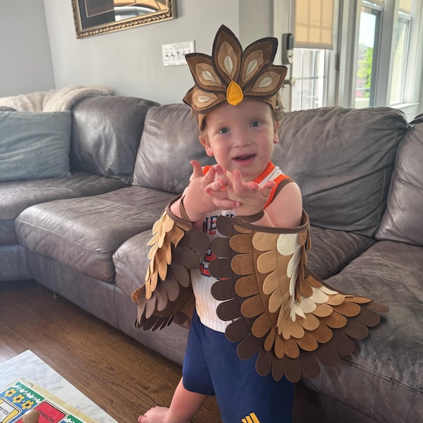 Hawk Costume Set 3 Piece / Wings, Tail and Mask/ Bird Costume / Adult ...