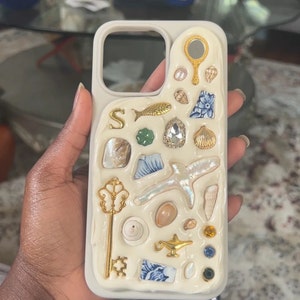 IPhone Phone Case Handmade Decoden Desert Summer Mosaic Vintage Jewelry ...