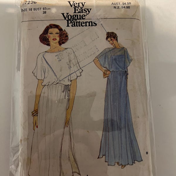 Vogue V8307 Misses' Jacket and Coat Size 14, 16 Partially Cut to 16 - Etsy