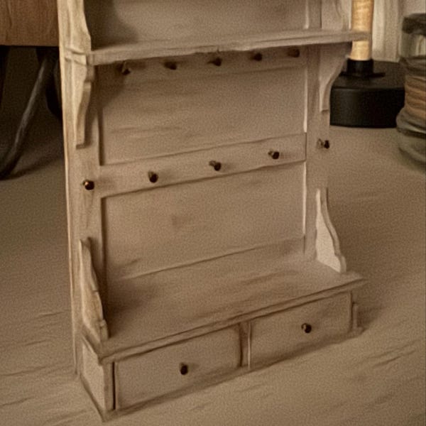 425 Kit Dollhouse Miniature Wall Cabinet With 2 Drawers (without ...