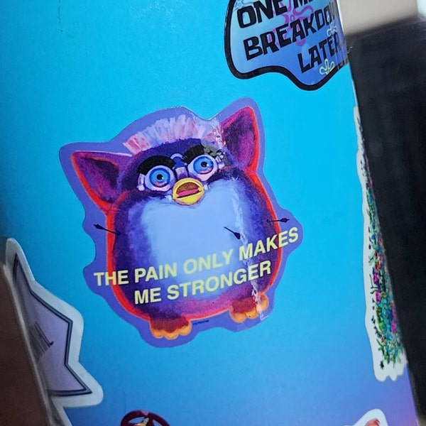 PAIN - Gloss Vinyl Sticker - Etsy