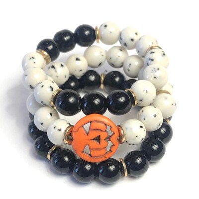 Dalmatian Beads 6mm 8mm 10mm 12mm Round White Mashan Candy Jade Beading Supply Earrings ...