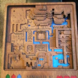 3D Hyrule Video Game Map Laser Cut Wood Multilayer Custom | Etsy UK