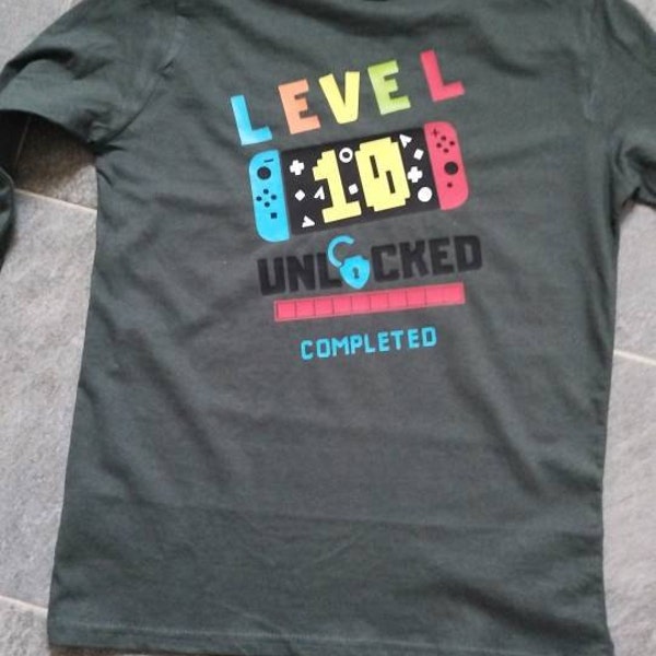 Level 7 Unlocked Svg 7th Birthday Boy Gamer Svg Png Dxf High Resolution ...