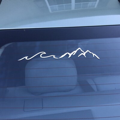 Ocean Wave Vinyl Decal Vinyl Sticker, Wave Decal, Ocean Decal, Car ...