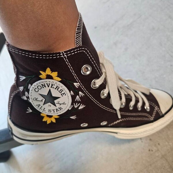Customized Converse Embroidered Shoes Converse Chuck Taylor 1970s ...