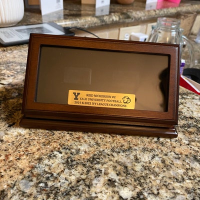 Baseball Display Case Box Custom Plaque Engraving Wood - Etsy