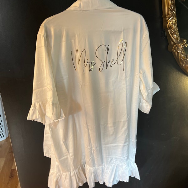Bride Robe Personalized Bride Gift Bridal Shower Gift Unique Wedding ...
