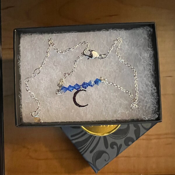 Something Blue Anklet - Bridal Ankle Bracelet - Gold-filled Anklet - Gold Satellite Anklet ...