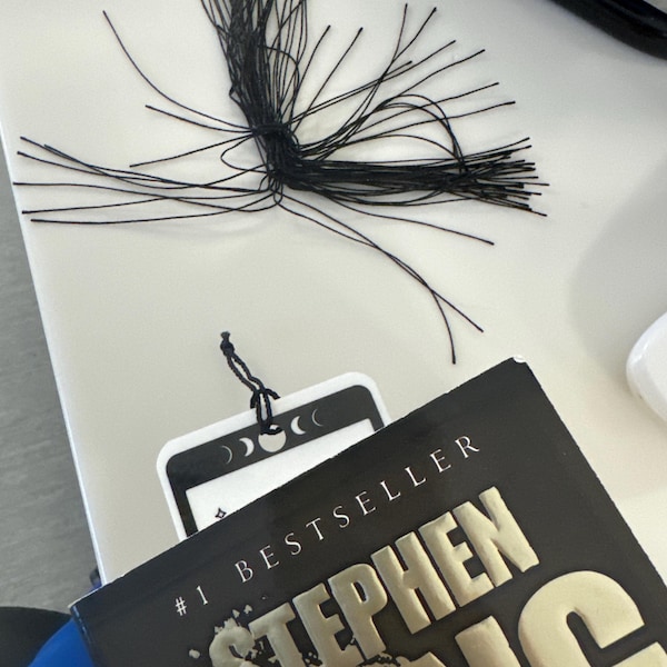 Black and White Wavy Checkered Patterned Bookmark Booktok Book Lover ...