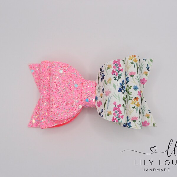 Split Double Loop Bow SVG, Mix It up Bow Template SVG, Classic Bow, Svg ...