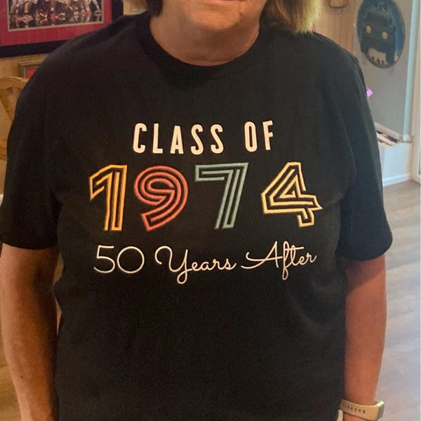 Personalized 50th Class Reunion Shirt Gift, Class of 1974 Group ...