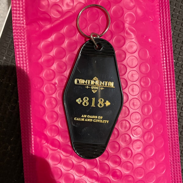Continental Inspired Key Tag | Room 818 Key Tag - Etsy