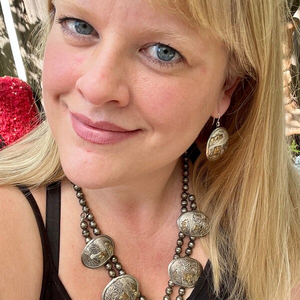 Navajo Chip Inlay Cuff Bracelet, Vintage, Turquoise and Coral, Delvin ...