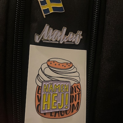 Swedish Fortune Wheel Sweden Inspired Enamel Keychain - Etsy