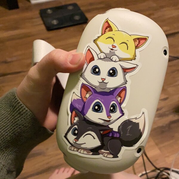 Cute Nonbinary Fox Sticker | Genderqueer and Enby Sticker | Non Binary ...