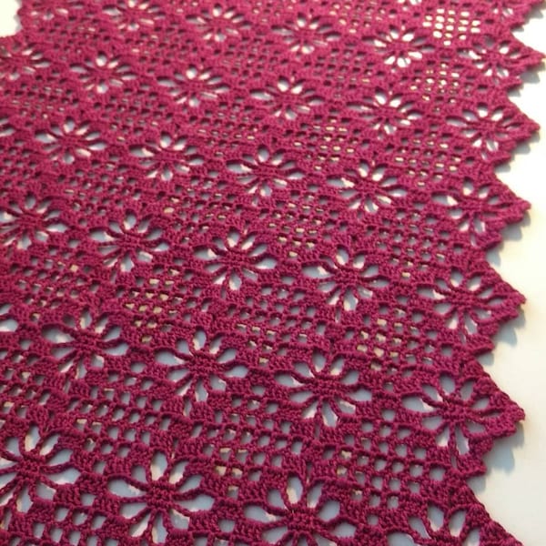 Pattern Pdf for Crochet Table Runners, Doily Crochet Pattern, Crochet ...