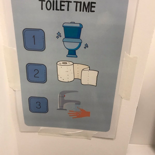 Toilet Visual Board Chart Asd Adhd Autism Anxiety - Etsy