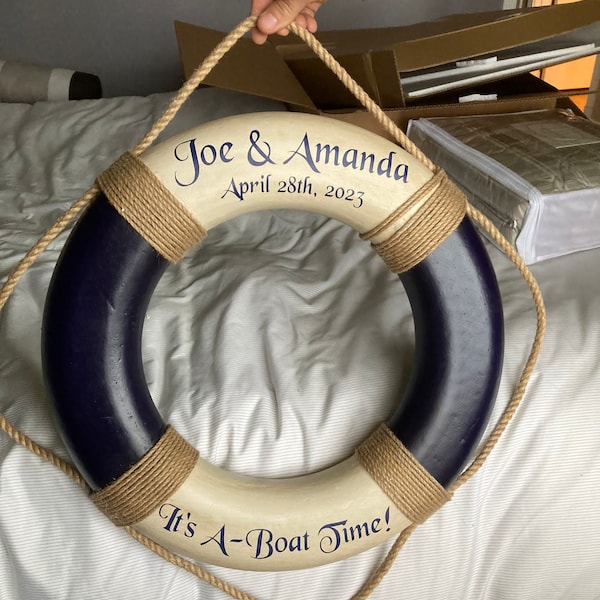 Personalized Life Ring Nautical Wall Decor Custom Life Ring Multiple ...