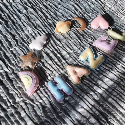 Personalised Garland, Name Garland, Felt Name Garland - Etsy