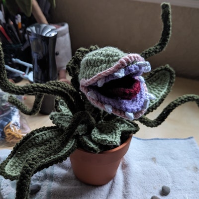 Crochet Audrey 2 Man Eating Plant Photo Tutorial Feed Me Seymour - Etsy