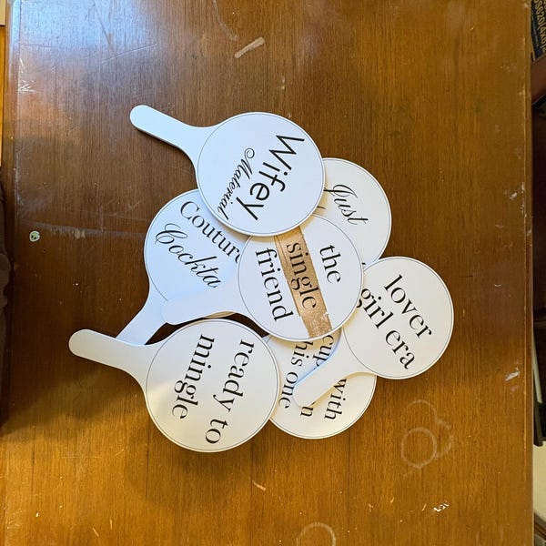 Photo Booth Props - Wedding 7 Piece (double Sided) - Etsy