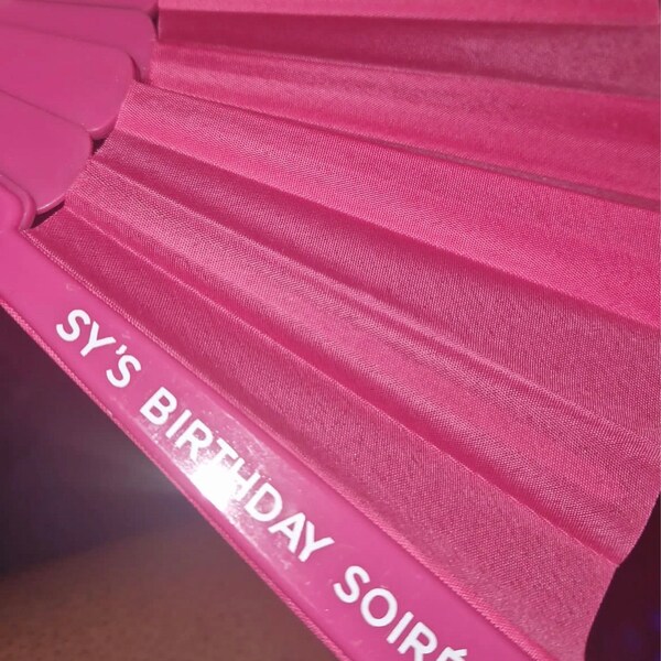 Personalised Pink Hand Fan, Hen Party Fan, Bridal Party Favours for Hen ...