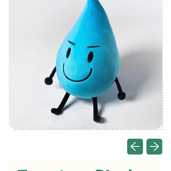 Teardrop From TPOT/BFB Fan Made Plushie! - Etsy
