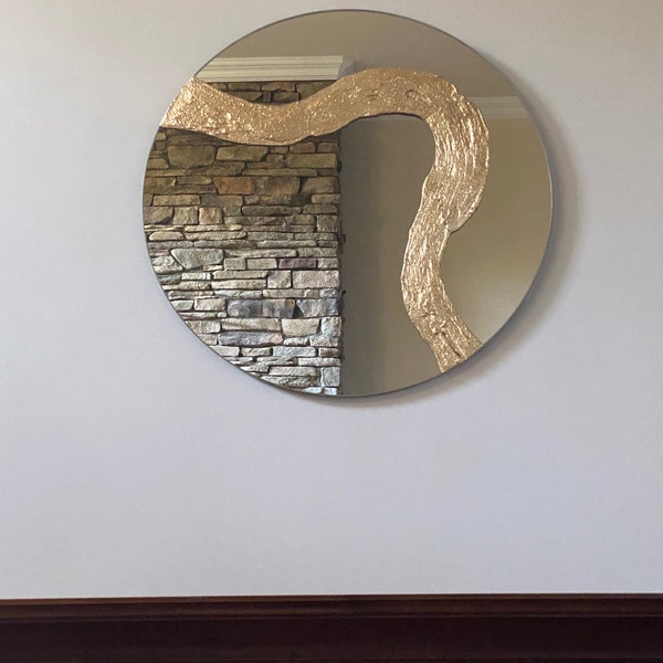 Modern Mirror "glissando" in Cross Over Style Design-mirror, Tinted ...