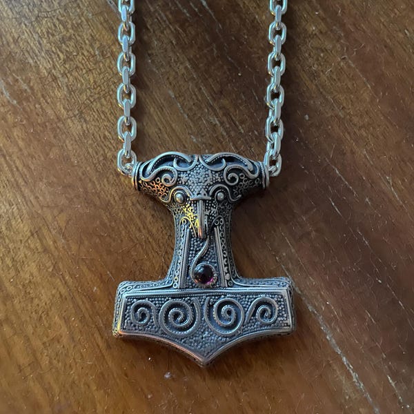 Massive Silver MJOLNIR Thor's Hammer From Sweden Scania Replica ...