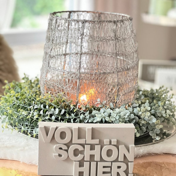 LETTER BRICK | Beton-Schild „Sei frech, wild und wunderbar ...