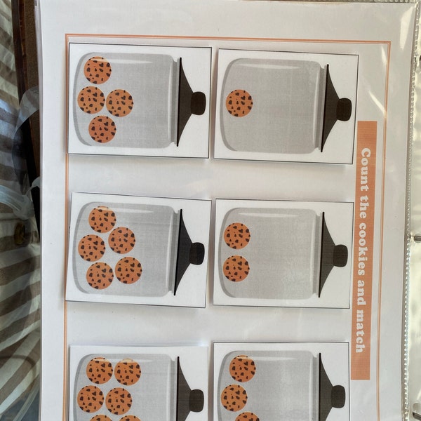 Cookies Counting Activity Printable, Learn to Count, Preschool Math ...