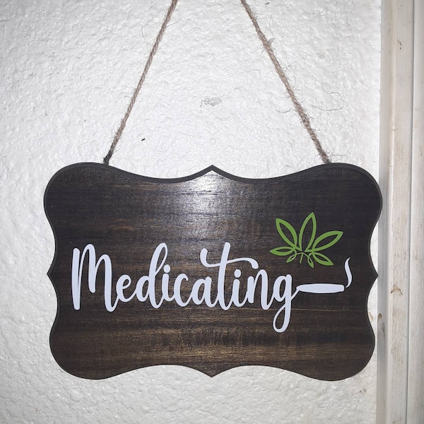 Sorry... We're Stoned Door Hanger, Stoner Hanging Sign, Stoner ...