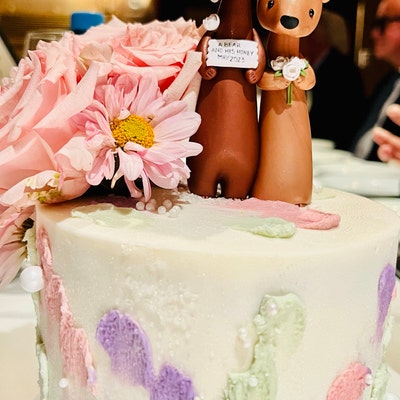 Weasel Wedding Cake Topper Polymer Clay Animal Cake Topper - Etsy