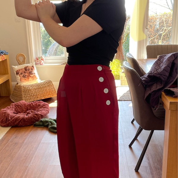 Audrey Trousers in Windsor Wine | Vintage 1940s Women's Style | the ...