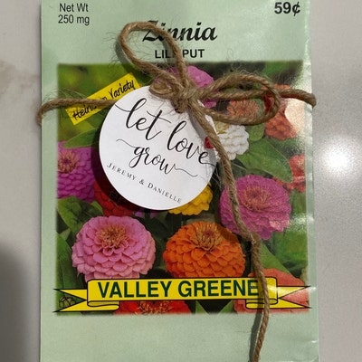 Let Love Grow, Plant Tag, Wedding Tag, Favor, Bridal Shower, Baby ...